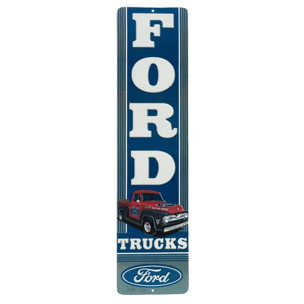 Ford Trucks Vertical Embossed Metal Sign – Tea and Totally Gifts Inc
